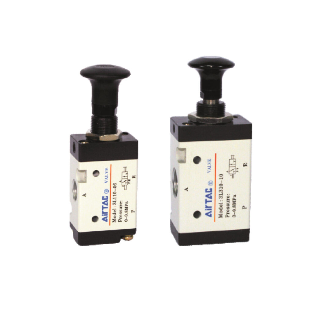 วาล์วควบคุมด้วยมือ Push-pull valve (3/2 way) - 3L Series